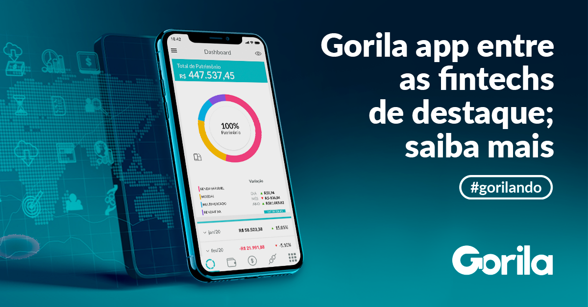 Gorila app entre as fintechs de destaque; saiba mais - Gorila